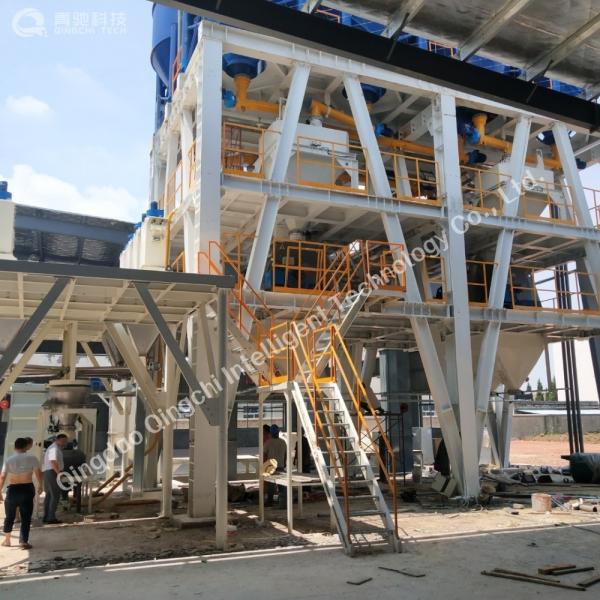 Quality Fireproof Dry Mixed Mortar Production Line 9T/H - 30T/H PLC Control System for sale