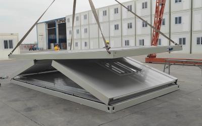 China 20ft Foldable Container Office Sandwich Panel Prefab Folding Mobile Home Dormitory Oil Camp Field Container House for sale