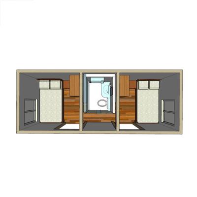 중국 인도네시아 스타일 빨리 조립하고 휴대가 가능한 잠자리 사용을위한 전조 주택 판매용