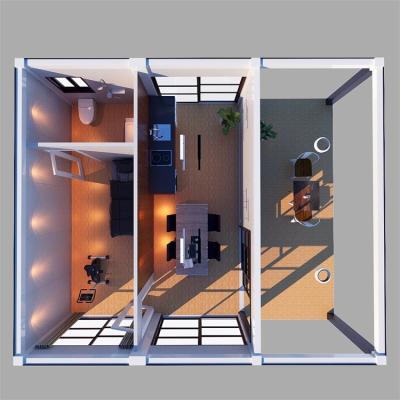 China Portable 20ft Modular Container Homes , Site Office Prefab Container Homes for sale