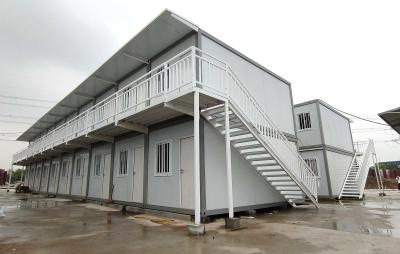 China China Low Cost 20ft Luxury Two Story Flat Pack Container House Modular Earthquake Proof Portable Prefab Houses for sale