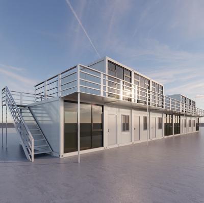 중국 20ft 40ft Prefab Shipping Container House 고급형 전조형 모듈형 주택 판매형 전조형 유리 주택 판매용