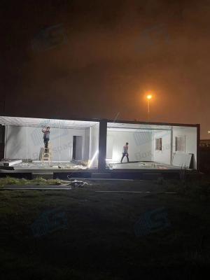 China BOX SPACE Flat Pack Container Office Flat Pack Container House With Stronger Frame For Safety And Durability for sale