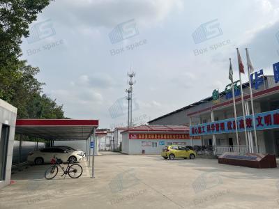 China Casa de contenedores modular, oficina Modbox para el sitio de construcción y los trabajadores mineros, 40HQ puede cargar 17 unidades en venta