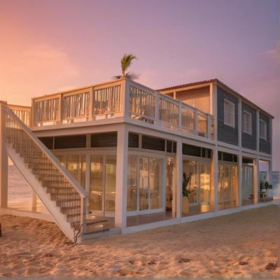 Cina Box Space Case in container prefabbricate con decorazioni di lusso Casa in container modulare con rivestimento esterno Wook-like in vendita