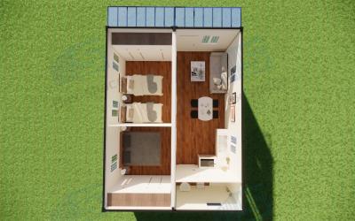 China Boxspace 40ft Luxury 2 Bedroom Detachable Container House Glass Container House Australian Standard Prefab Homes Tiny House for sale