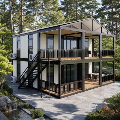 China Boxspace 40ft Expandable Prefab Container House 2 or 3 Bedrooms Foldable Prefabricated Container House Easy Installation for sale