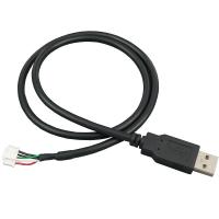 China Plug Computer Wiring Harness 5 Pin JST to USB Cable Assembly Data Cable Braid 100pcs for sale