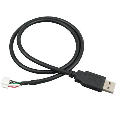 China Plug Computer Wiring Harness 5 Pin JST naar USB kabel Assemblage Data kabel vlecht 100pcs Te koop