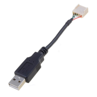 China Plug Computer Wiring Harness 5 Pin JST to USB Cable Assembly Data Cable Braid 100pcs for sale