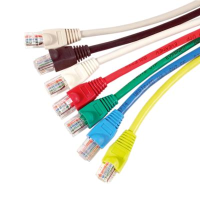 China Custom Cat5e UTP RJ45 RJ12 RJ11 Ethernet Patch Lead PVC Bare Copper KH-091702 CN FUJ KEHAN 1PCS for Network for sale