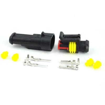 China AMP OEM Conector automático a cores para carro Conector impermeável masculino e feminino 2pin 3pin à venda