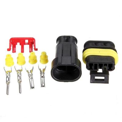 China AMP OEM Conector automático a cores para carro Conector impermeável masculino e feminino 2pin 3pin à venda