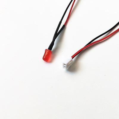China LED Diodo luminoso parpadeante Arnés de alambre de luz para electrónica OEM ODM conector ZH PH en venta