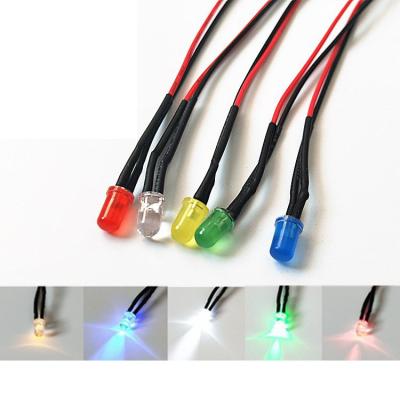 China LED Diodo luminoso parpadeante Arnés de alambre de luz para electrónica OEM ODM conector ZH PH en venta