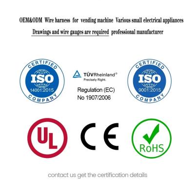 China Oceanië Markt OEM ODM Molex JST PHR VNR ZHR 2 3 4 5 6 7 8 pin Connector Twisted Cable Wire Harness Te koop