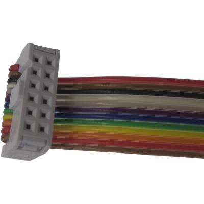 Cina Dupont Custom 1.27mm Maschio a Femmina 12 pin Flessibile Piatto Cable Arcobaleno per il mercato EURO in vendita