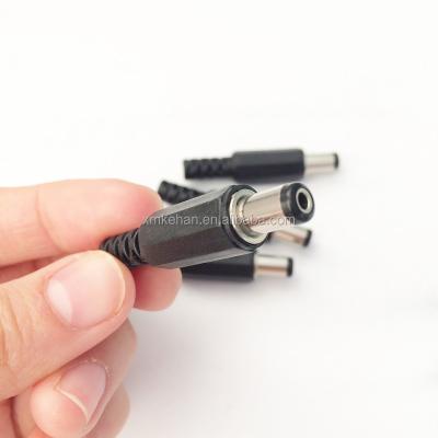 Cina Lunghezza personalizzabile 2.1*5.5*9mm DC Power Plug RoHS Compliant Maschio Sesso Cavo nero in vendita