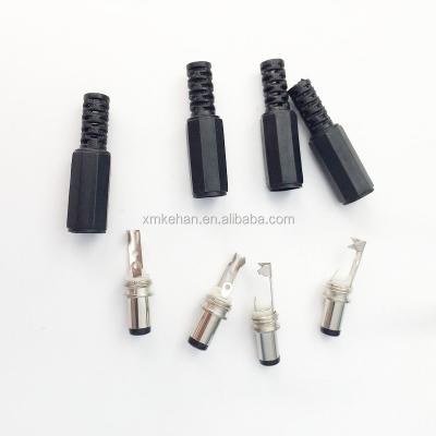 Cina Lunghezza personalizzabile 2.1*5.5*9mm DC Power Plug RoHS Compliant Maschio Sesso Cavo nero in vendita