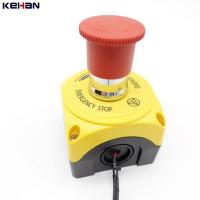 China UL Wire Custom Electronic Emergency Stop Push Button Switch With RJ45 Wiring Harness for sale