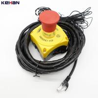 China UL Wire Custom Electronic Emergency Stop Push Button Switch With RJ45 Wiring Harness for sale