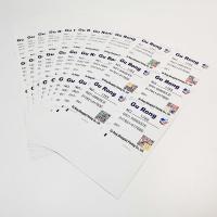 China Glossy Variable Data Label Printing BOPP Waterproof Qr Code Stickers for sale