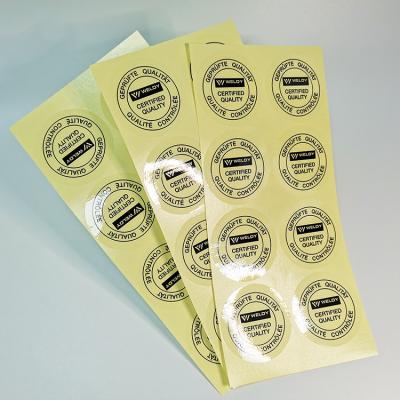 China Duidelijk Vinyl van het Zelfklevende Etiketstickers van BOPP de PET-folie Zelfklevend Synthetisch Document van Flexo Te koop