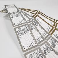 China Rectangular Vinyl Glossy Sticker Paper BOPP Lamination Self Adhesive Vinyl Paper for sale