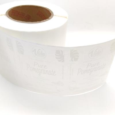 China De UV het Vernissen Waterdichte Kosmetische Etikettencompensatie berijpte Transparante Vinylstickers Te koop