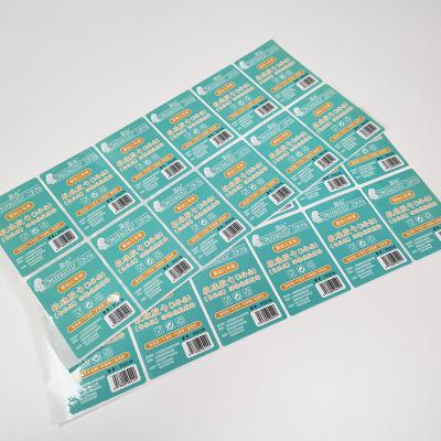 China Glossy Removable Matte Sticker Paper Waterproof Synthetic Laundry Detergent Stickers for sale