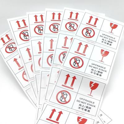 China Het glanzende Gelamineerde Document van de de Stickersbopp Ovale Waterdichte Vinylsticker van het Waarschuwingsetiket Te koop