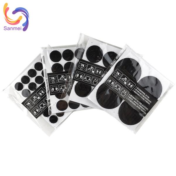 Quality Hot Sale 100% Nylon Self-Adhesive Soft Double Side Hook and Loop Dots in Roll for sale