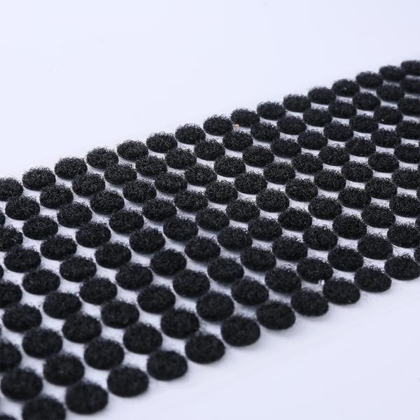 Quality Hot Sale 100% Nylon Self-Adhesive Soft Double Side Hook and Loop Dots in Roll for sale