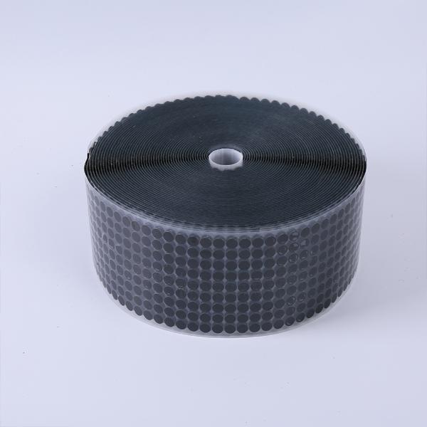 Quality Hot Sale 100% Nylon Self-Adhesive Soft Double Side Hook and Loop Dots in Roll for sale