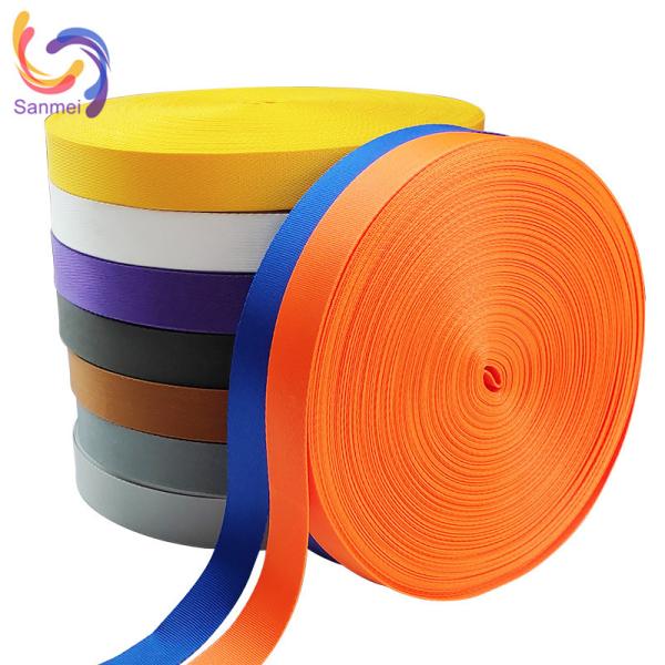 Quality Nylon Weave Crowded Lines Grain Webbing 20mm-50mm Width for Garment 25mm 30mm for sale
