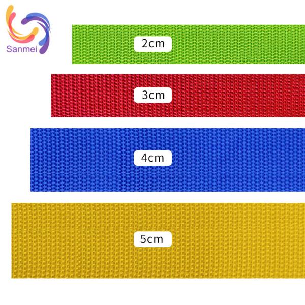 Quality Promotional High Tenacity 20mm-50mm Width Polypropylene Webbing Tape Band for for sale
