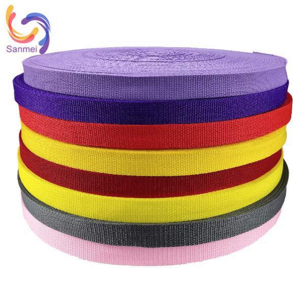 Quality Promotional High Tenacity 20mm-50mm Width Polypropylene Webbing Tape Band for for sale