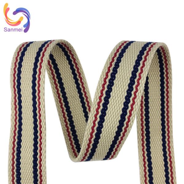 Quality Wholesale 25MM Woven Luggage Strap Customized High Tenacity Polyester/PP Webbing for sale