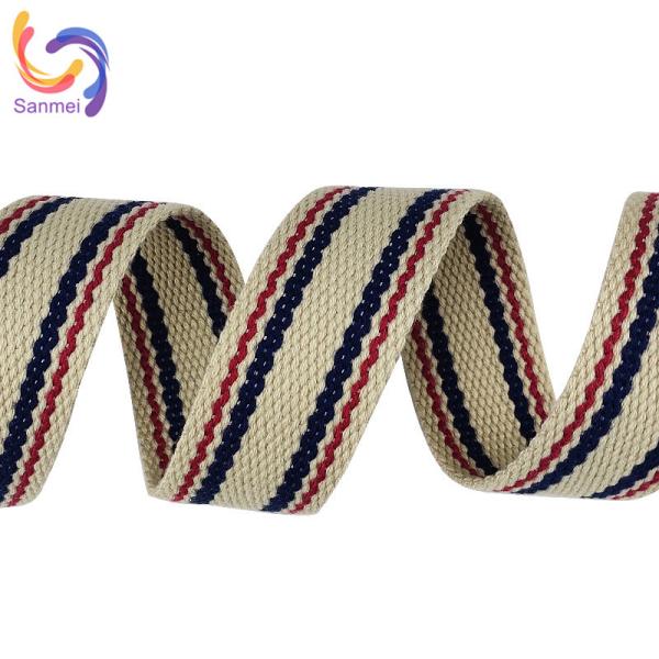 Quality Wholesale 25MM Woven Luggage Strap Customized High Tenacity Polyester/PP Webbing for sale