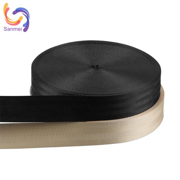 Quality High Tenacity Polyester/Nylon Car Seat Webbing High Quality Material for Bus for sale