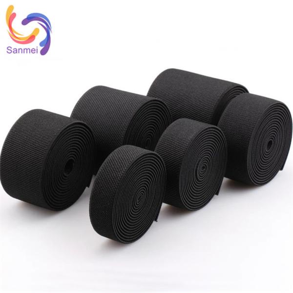 Quality High Quality Reusable Polyester/Nylon Twill Elastic Band Colorful Webbing for for sale