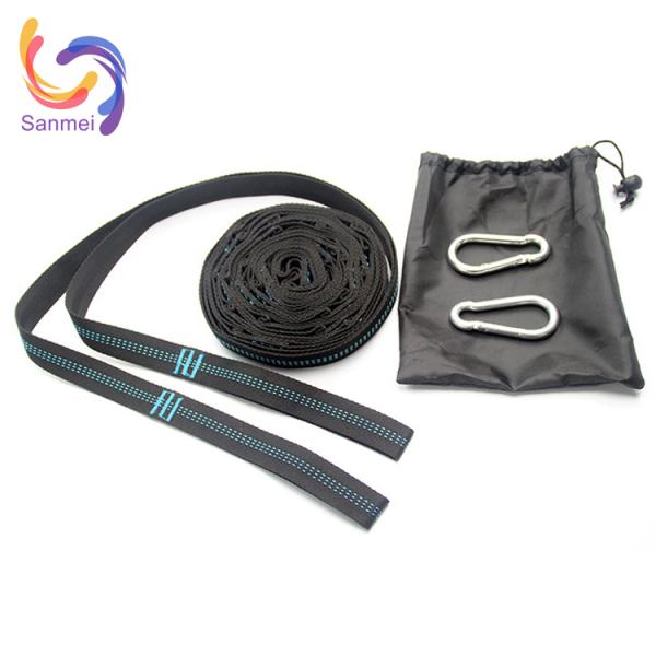 Quality Durable Polyester Hammock Webbing with 15-20 Loops Safety Tree Swing Strap and for sale