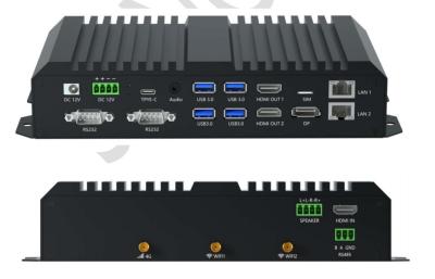 中国 Android12 RK3588 HD メディア プレーヤー ボックス 1000Mbps 8K WiFi BT DP SSD サポート 販売のため