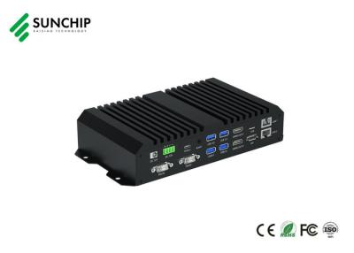 中国 Rockchip RK3588 HD Multimedia Box Octa-Core 8K Double HD Dual Ethernet Edge Computing AI terminal usages 販売のため