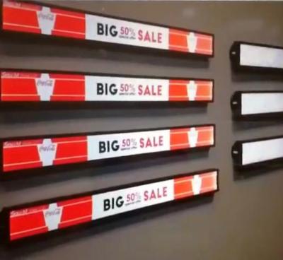 Cina Giocatore LCD allungato ultra ampio di pubblicità del bordo di scaffale del supermercato dell'esposizione di Antivari HD in vendita