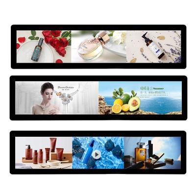 Cina Giocatore LCD allungato ultra ampio di pubblicità del bordo di scaffale del supermercato dell'esposizione di Antivari HD in vendita