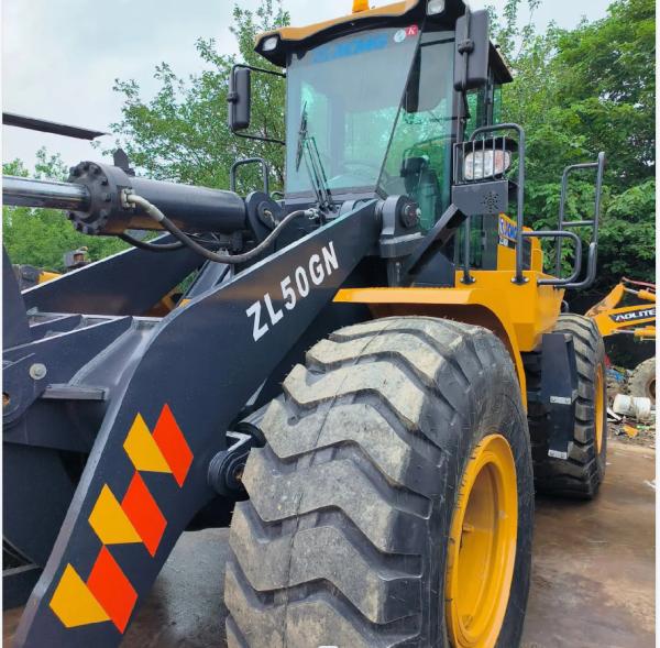 Quality 5 Tons XCMGZL50GN Used Compact Wheel Loader Rated Load Capacity 5500kg for sale