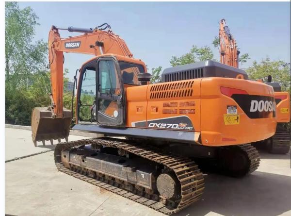Quality Second Hand Doosan DX270LC Crawler Hydraulic Excavator Bucket Capacity 1.5m3 for sale