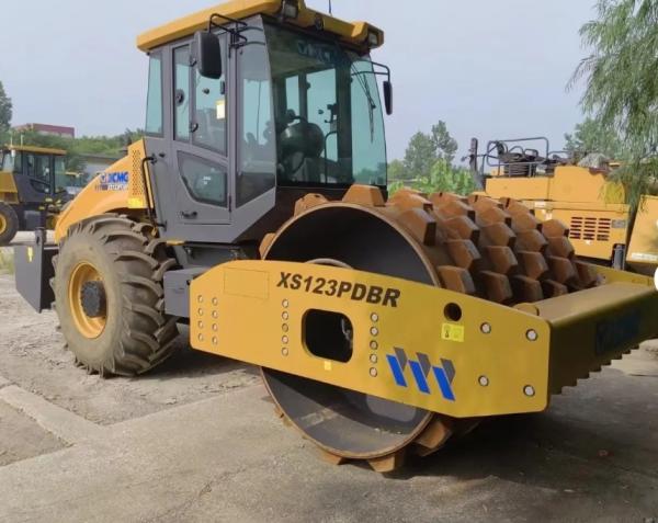 Quality Second Hand XS123PDBR XCMG Road Roller 12T with 93kw Power Engine for sale