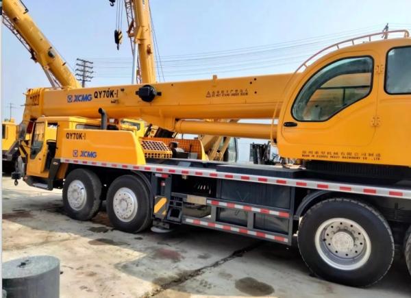XCMG QY70K-1 использованный бум-грузовик кран 70 тонн высокой скорости для стабильного подъема